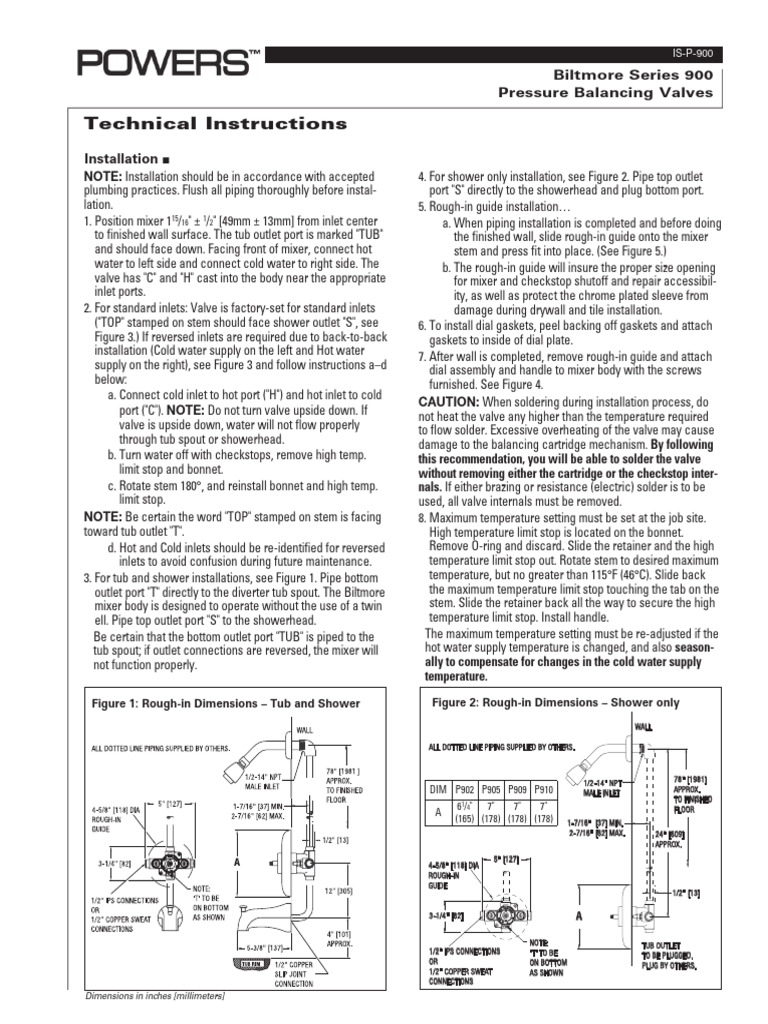 Technical Instructions: Installation | PDF