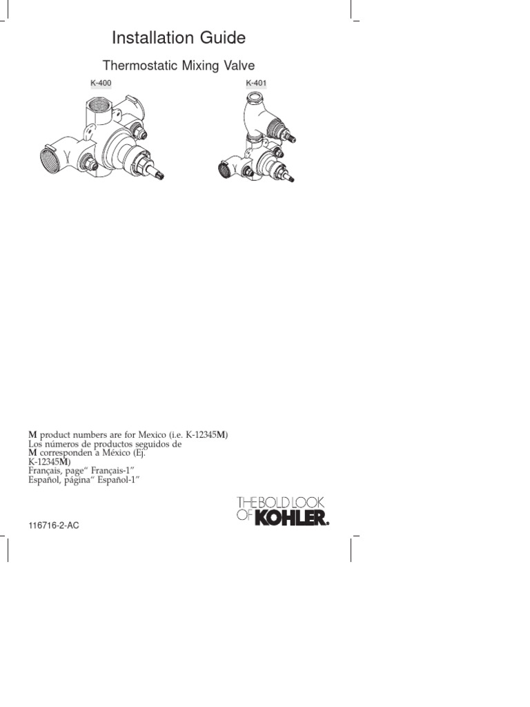Installation Guide: Thermostatic Mixing Valve | PDF