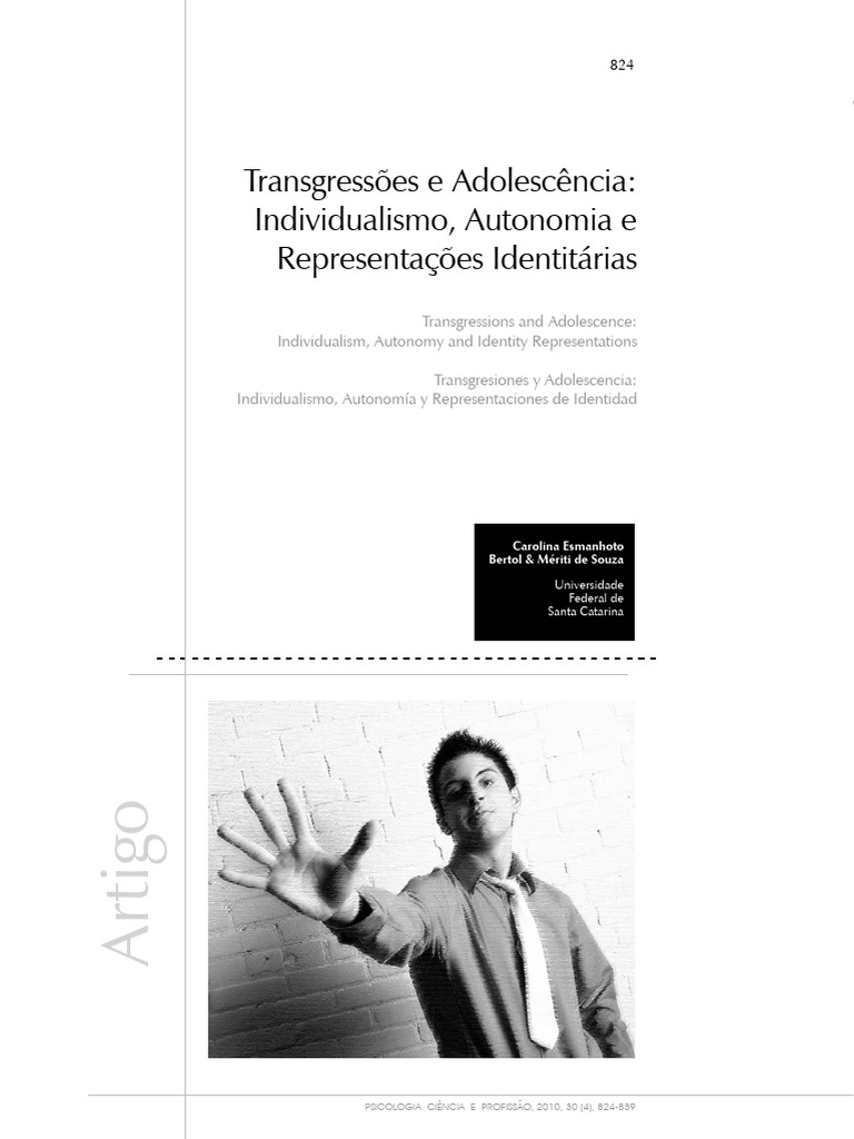 Artigo Transgressões e Adolescência Autonomia | PDF | Sociologia ...