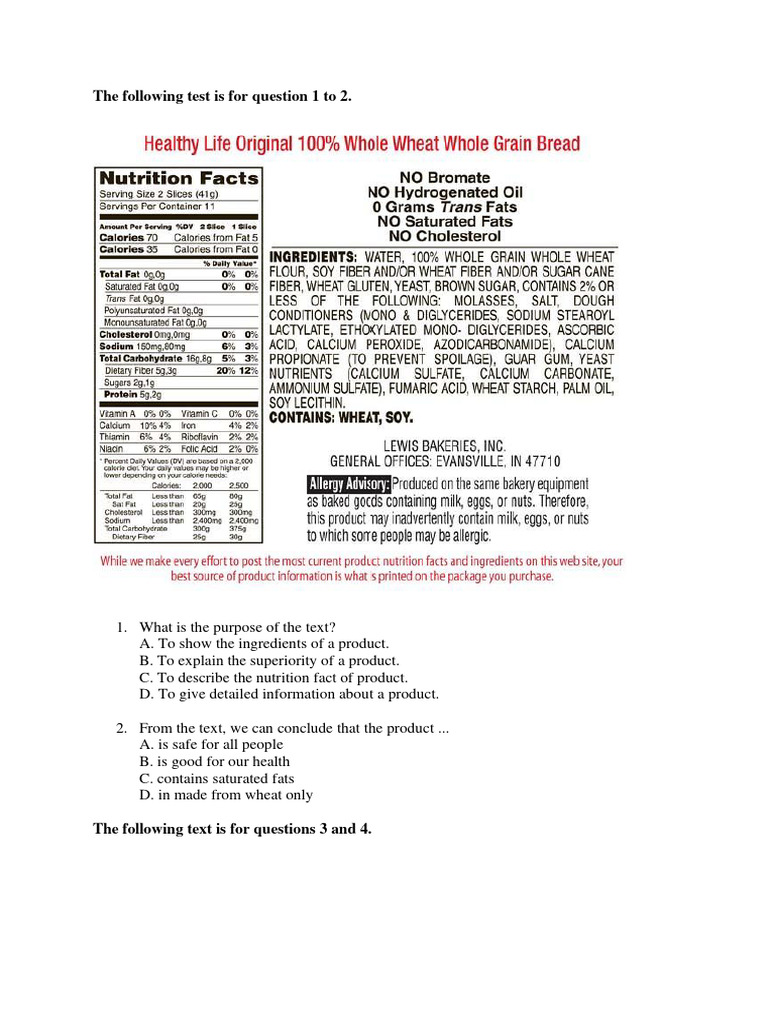 Soal Labels Bahasa Inggris Kelas 9-1 | PDF