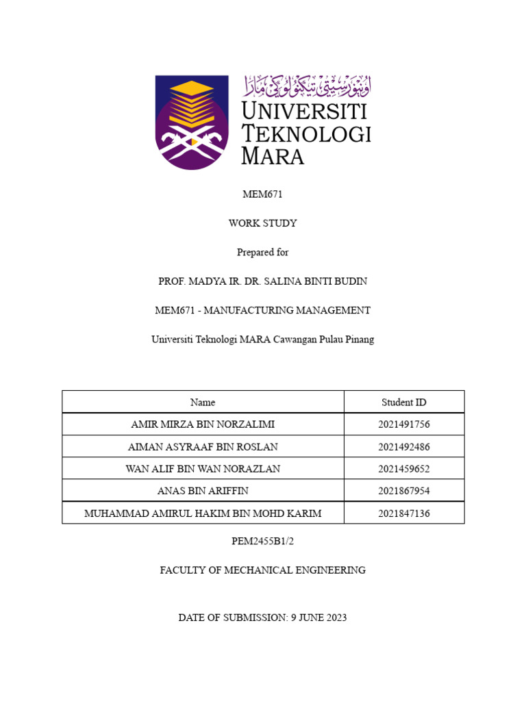 Mem671 Case Study March 2023 | PDF | Personal Protective Equipment | Standard Deviation