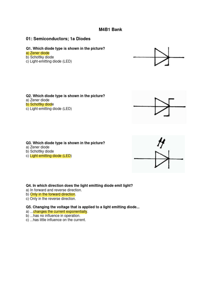 M4 B1 Master File | Download Free PDF | Diode | Electronic Circuits