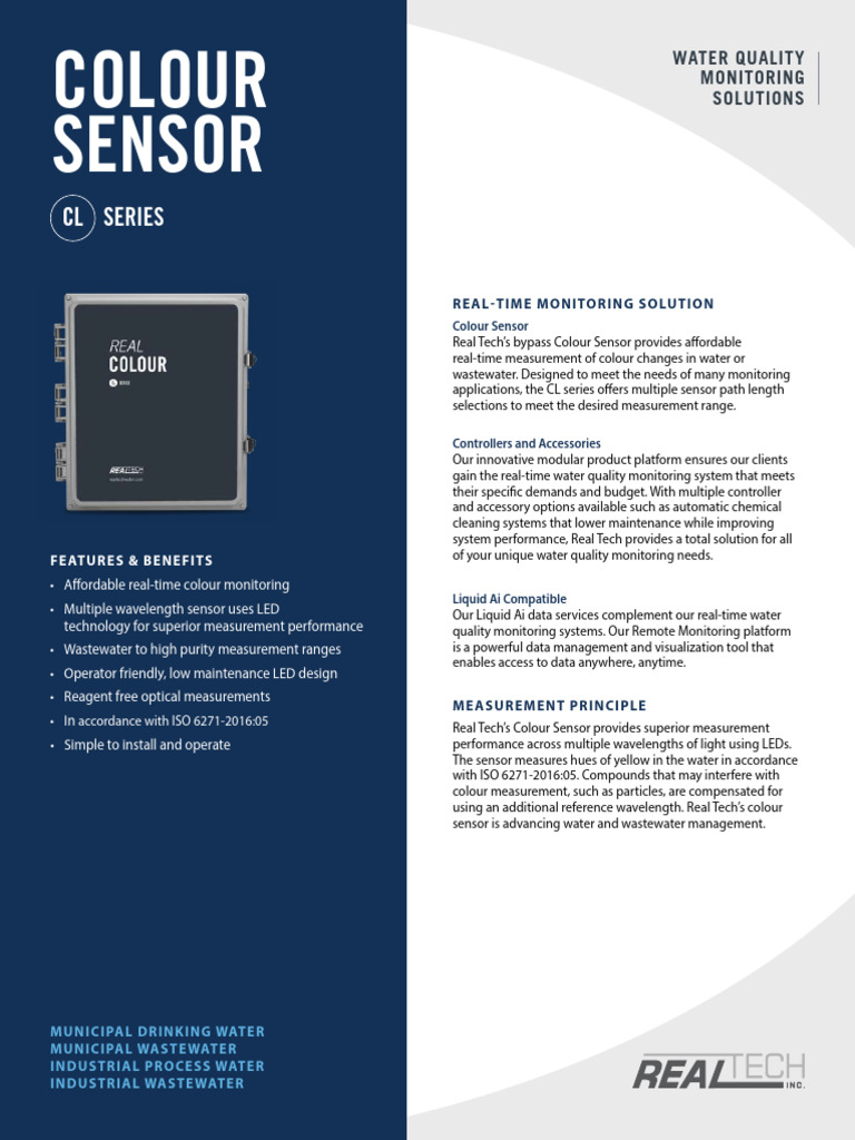 Real Tech Colour Sensor Overview | PDF | Water | Color