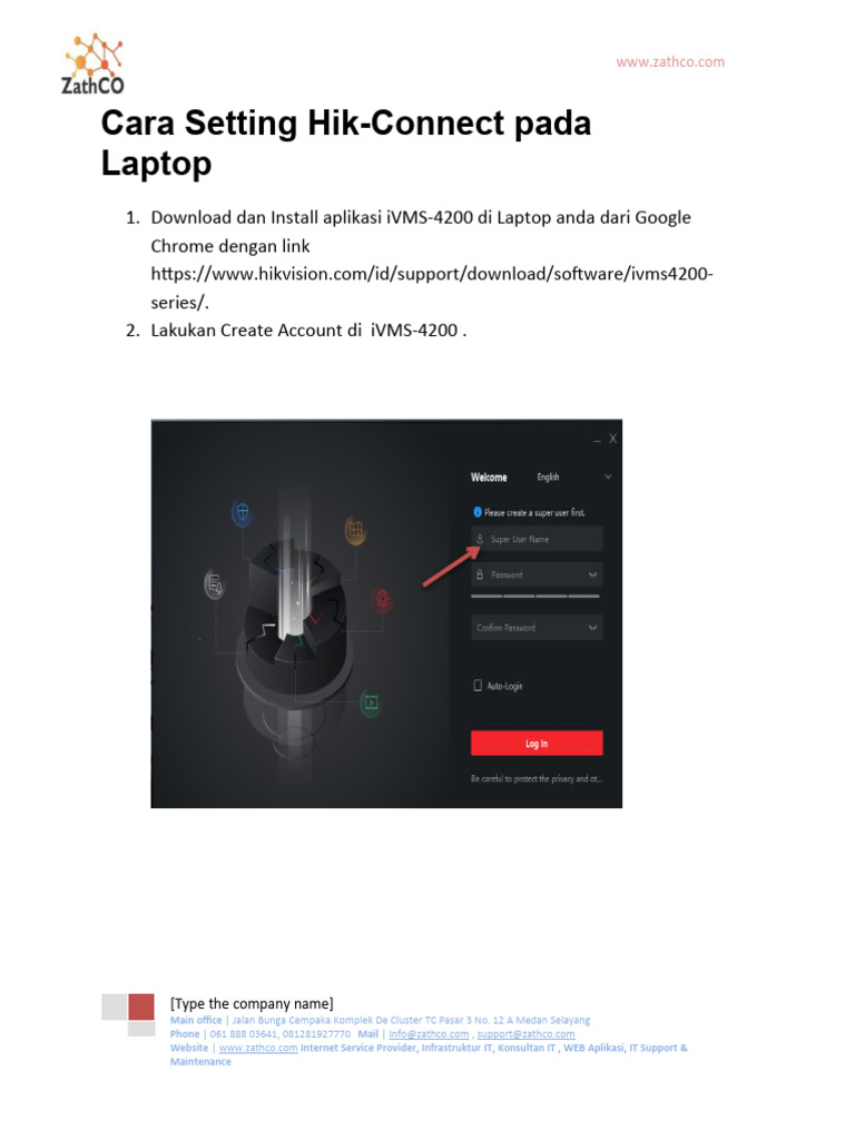 Cara Setting Hik-Connect di Laptop | PDF