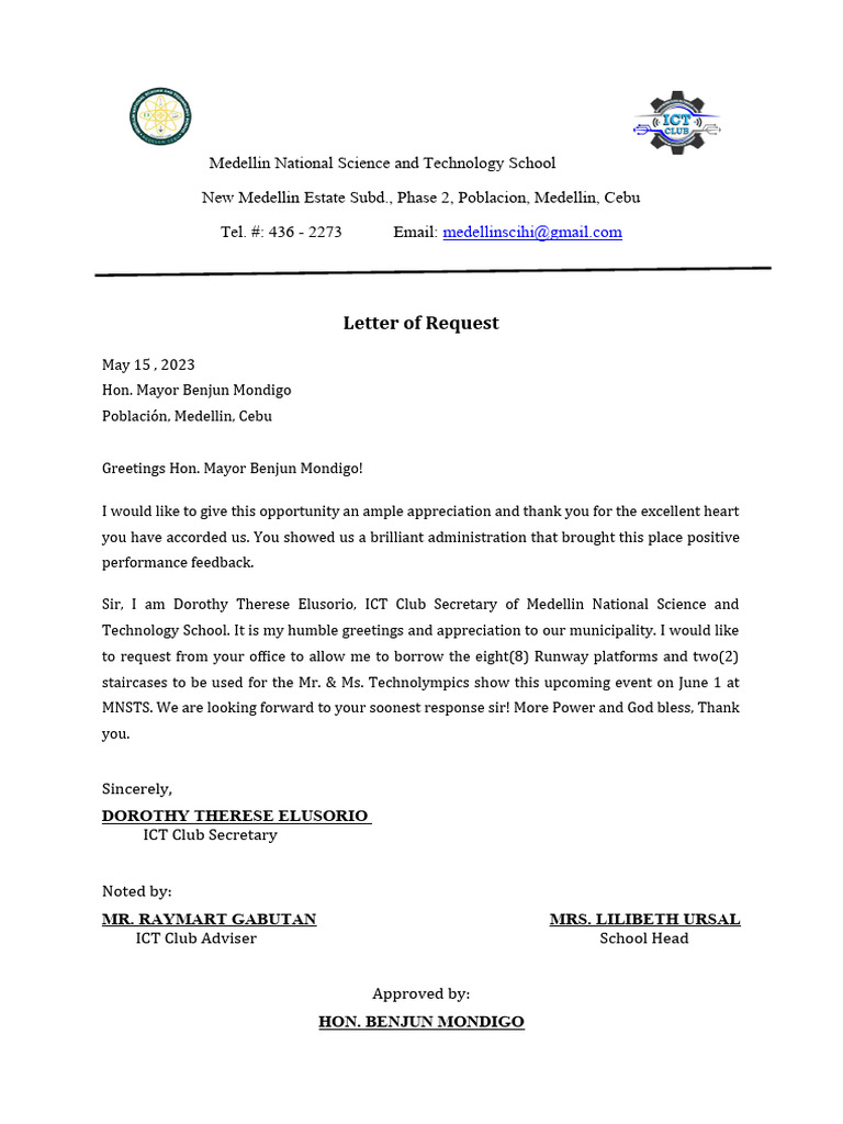 Request Letter | PDF