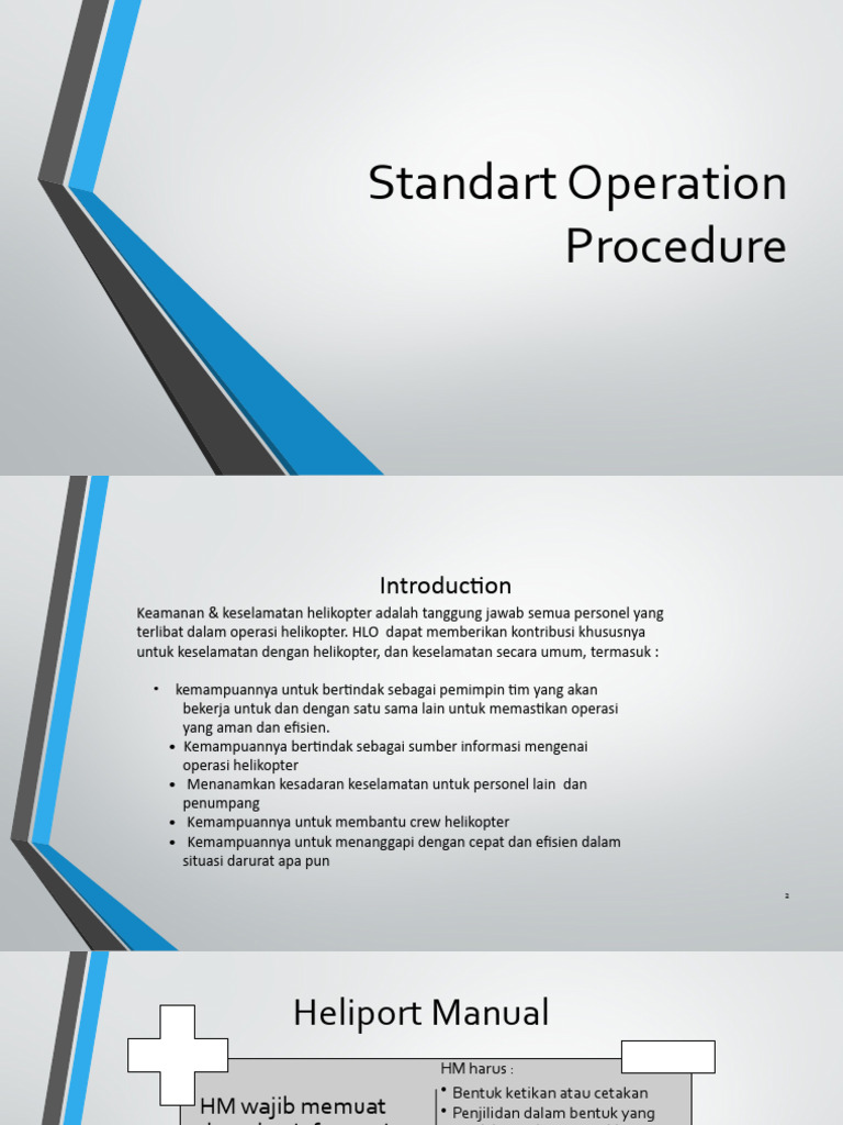 HLO Standart Operation Procedure | PDF