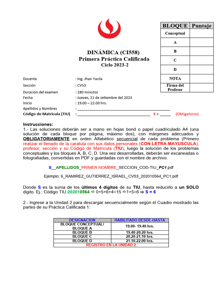 PC1-Parte 1 | PDF | Aceleración | Velocidad