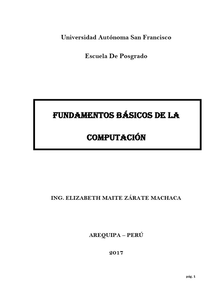 Fundamentos Basicos Computacion | PDF | Informática