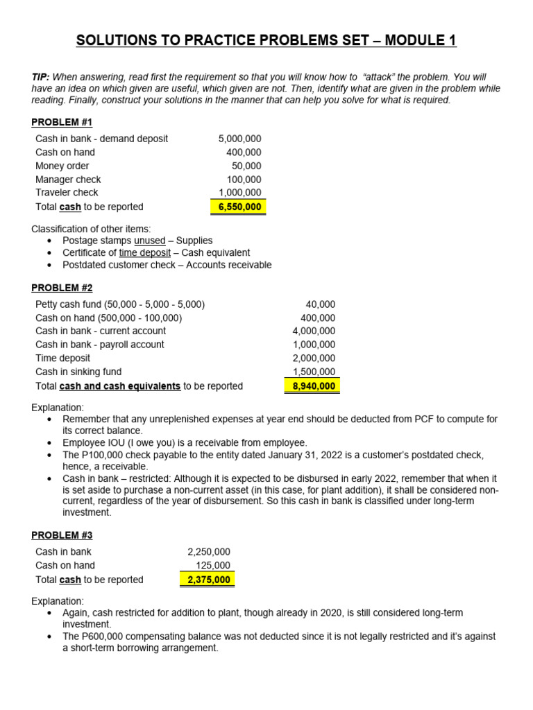 Solutions To PPS1 | PDF