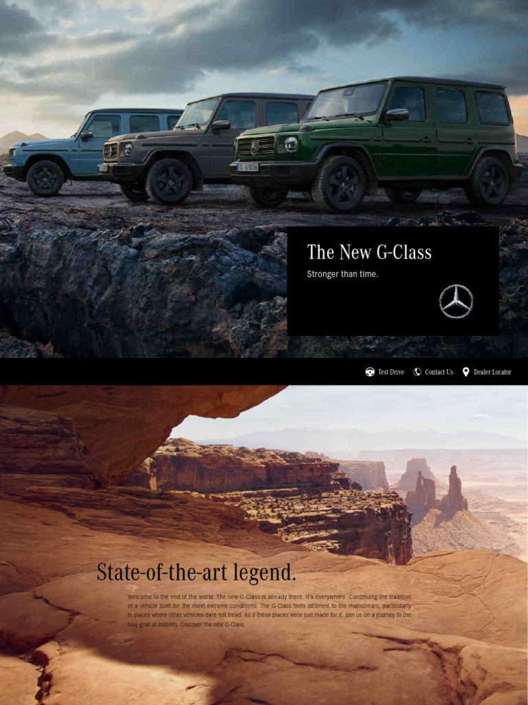 Mercedes Benz G Class Brochure | PDF