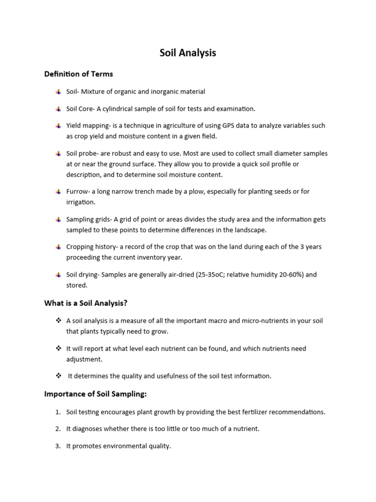 Soil Analysis | PDF | Soil | Fertilizer