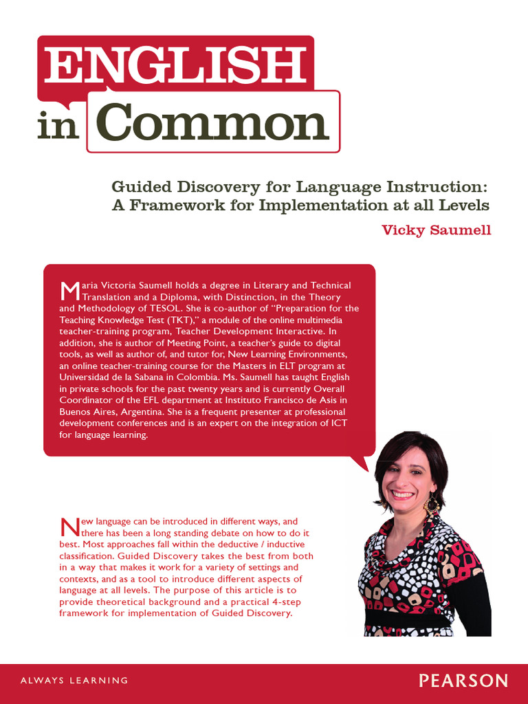 Guided Discovery | PDF | Learning | English As A Second Or Foreign Language