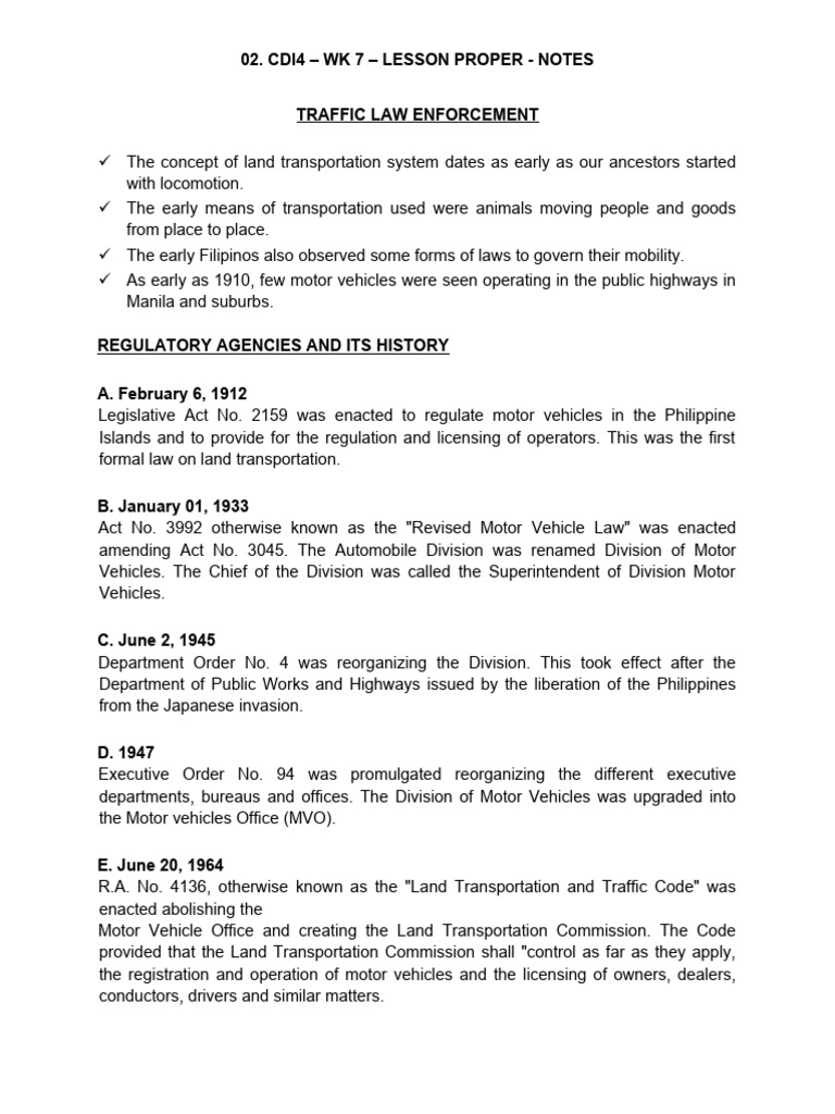 Cdi4 W7 | PDF | Transport | Government