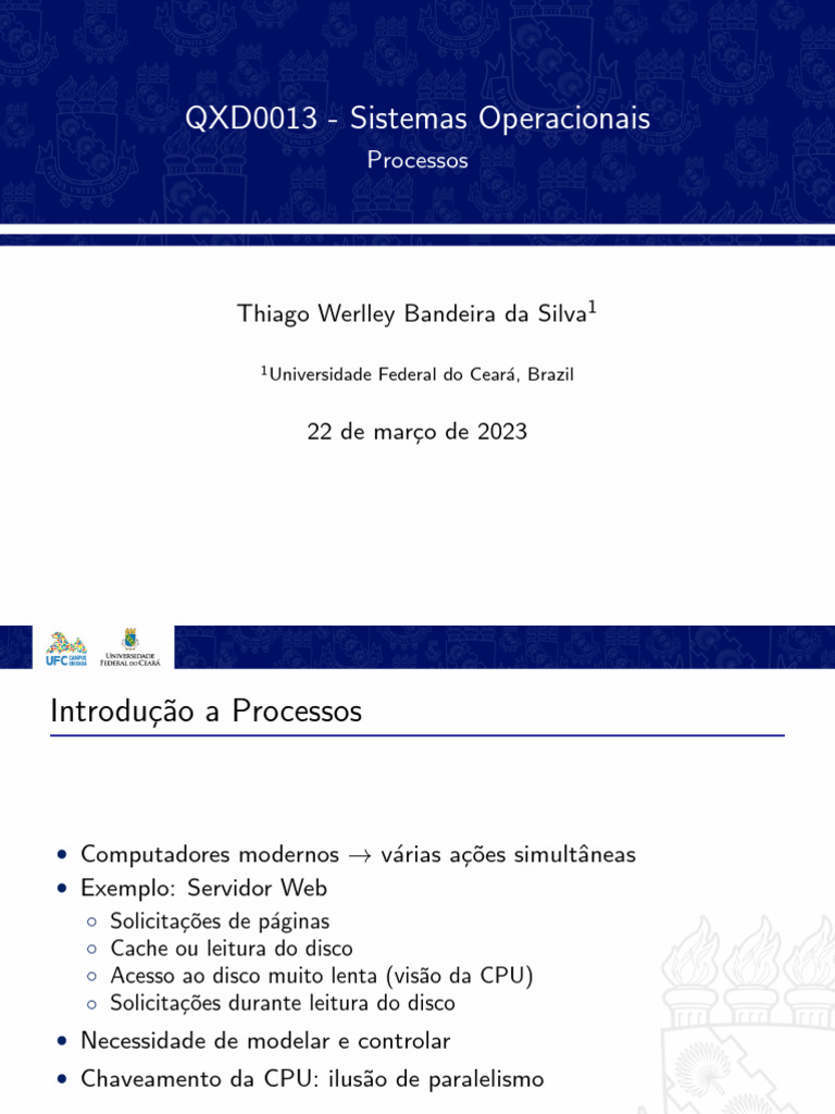 Aula 3 | PDF | Processo (informática) | Thread (informática)