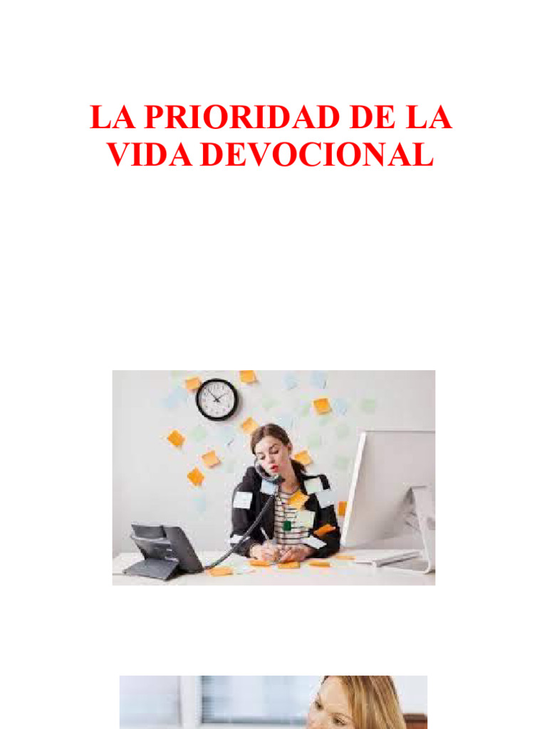 La Prioridad de La Vida Devocional | PDF