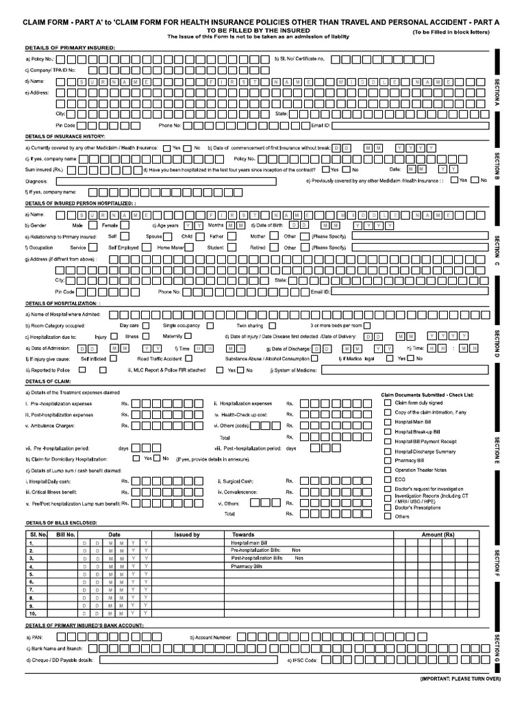 Vidal Claim Form | PDF
