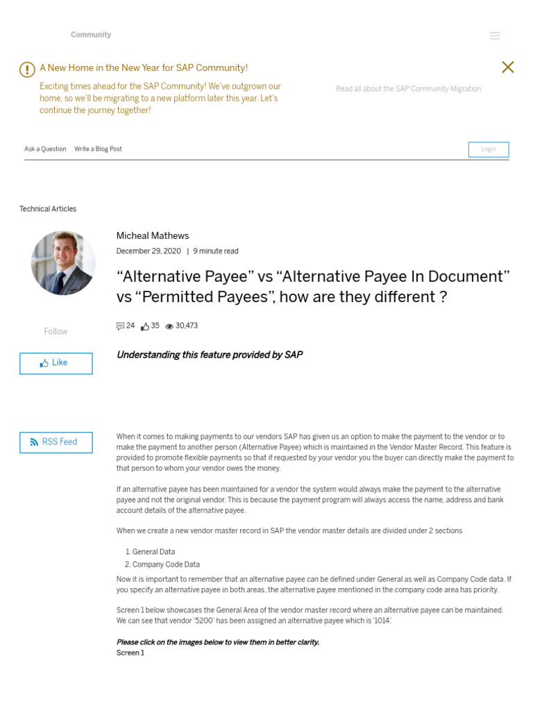 "Alternative Payee" Vs "Alternative Payee in Document" Vs "Permitted Payees", How Are They ...
