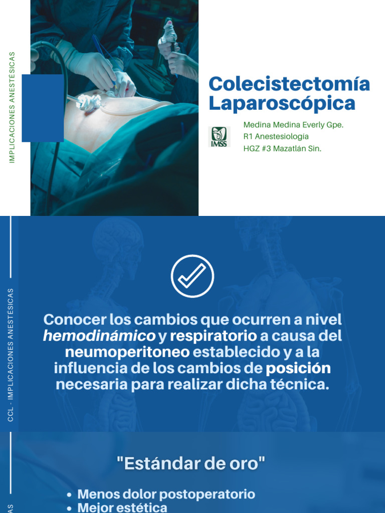 Colecistectomia Laparoscopica Clase | PDF