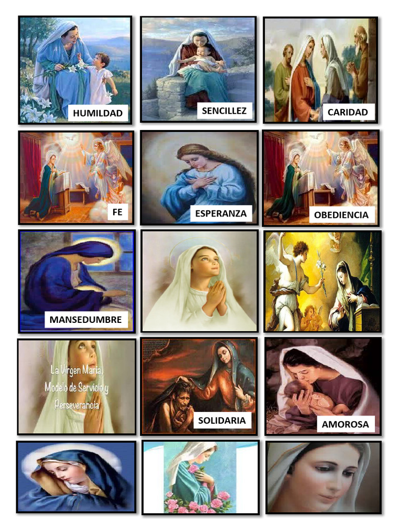 Virtudes de La Virgen Maria | PDF