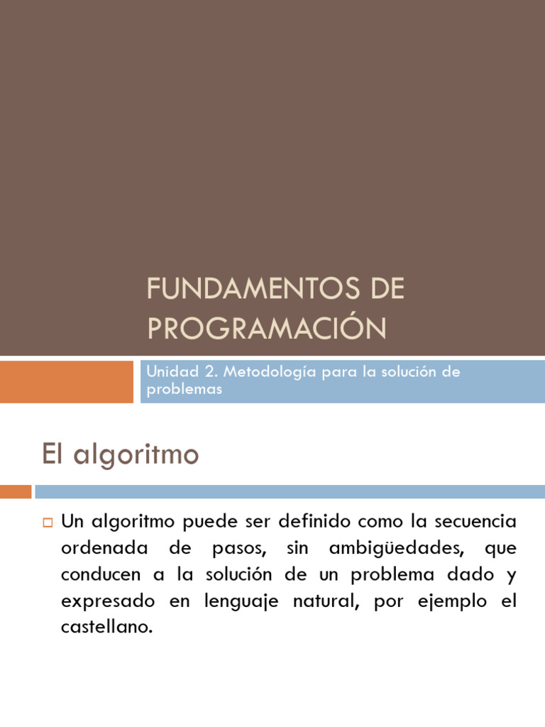 Unidad2. Tema2 | PDF | Algoritmos | Ingeniería de software