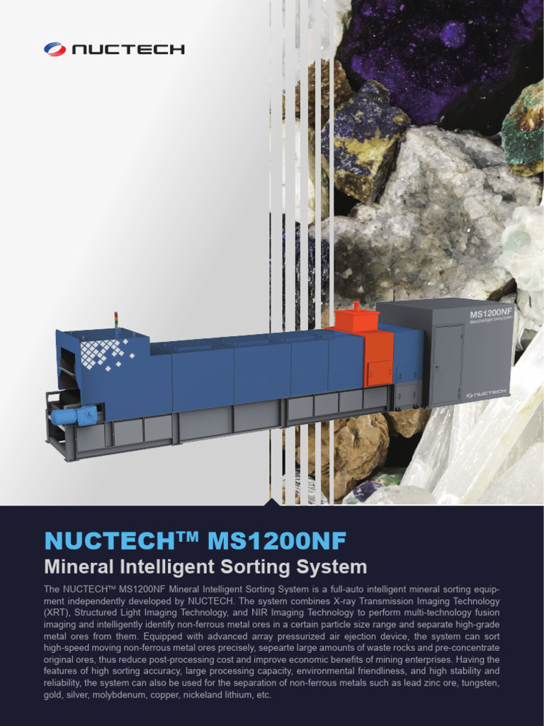 MS1200NF Mineral Sorting For Rare Metal | PDF | Ore | Metals