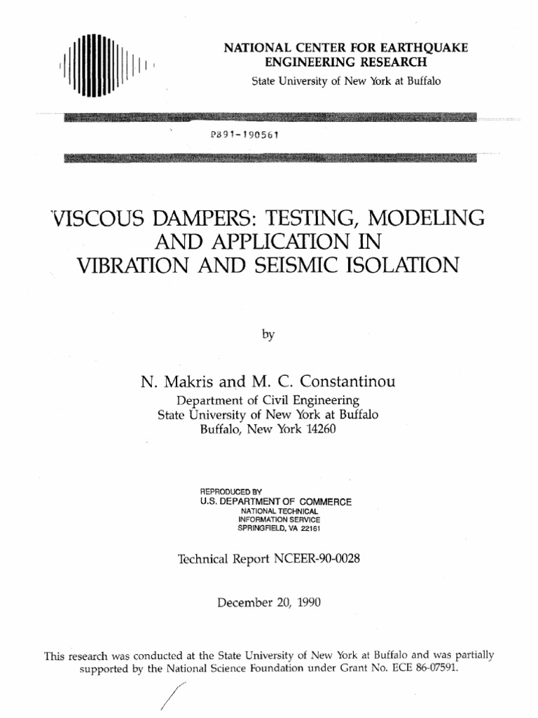 PB 91190561 | PDF | Viscoelasticity | Damping