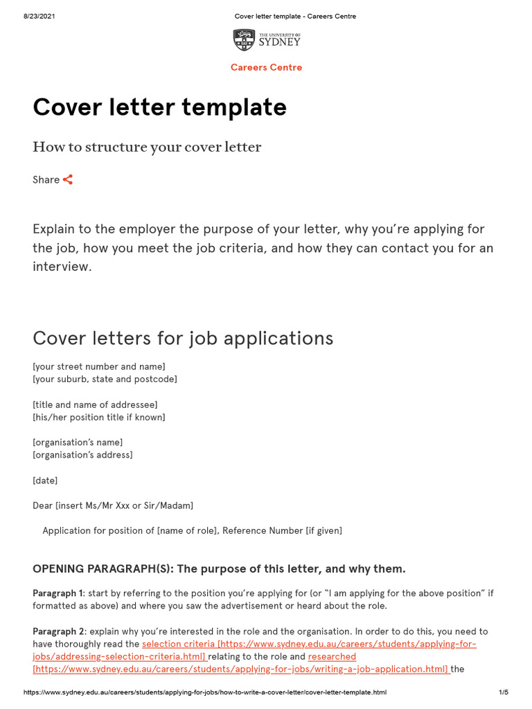 Job Application - Cover Letter - UoS - Tannistha | PDF | Recruitment ...