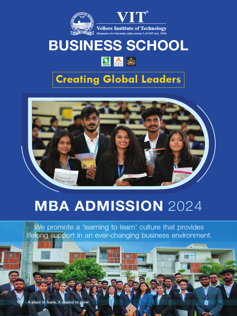 VIT Mba-Brochure-2024 | PDF