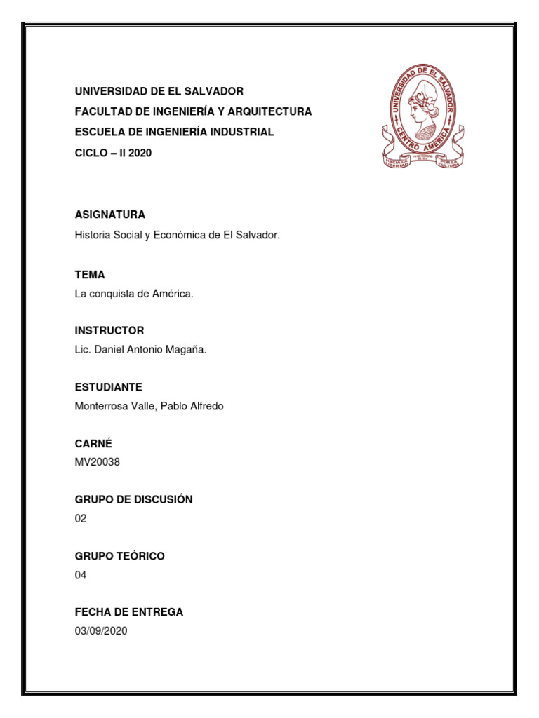 MV20038 ConquistadeAmérica Corto1 | PDF | Ciencias sociales