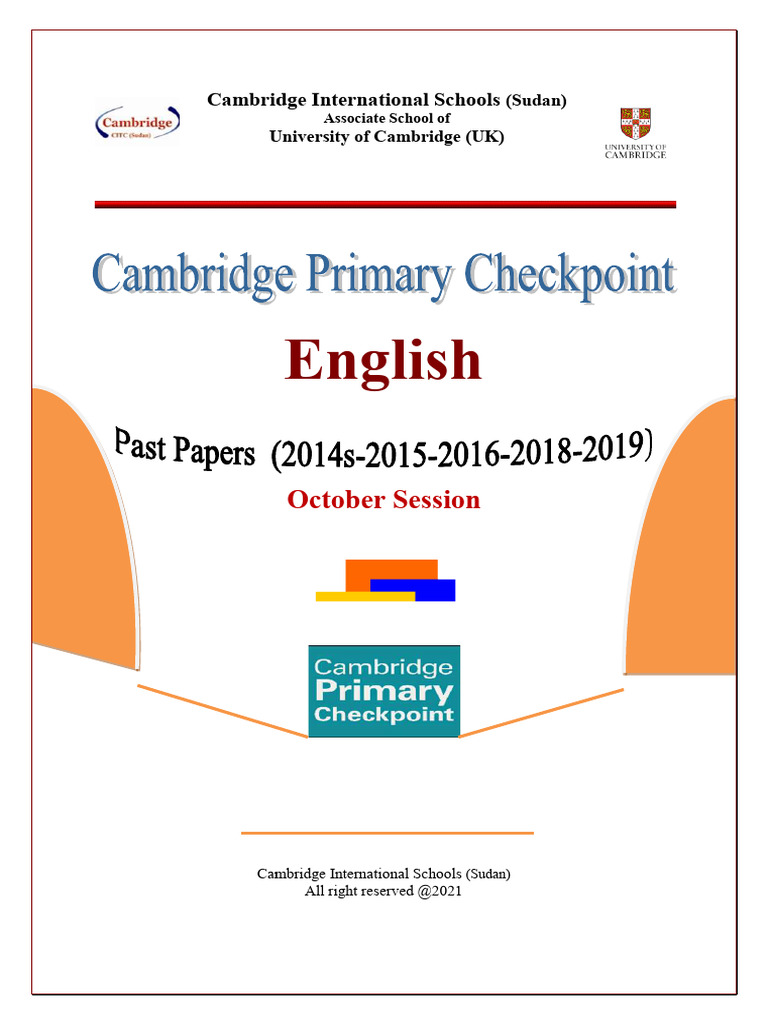 English Primary Checkpoint Past Papers October | PDF | Chocolate ...