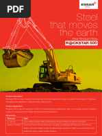 Data Sheet BISALLOY 500-STEEL | PDF | Steel | Wear