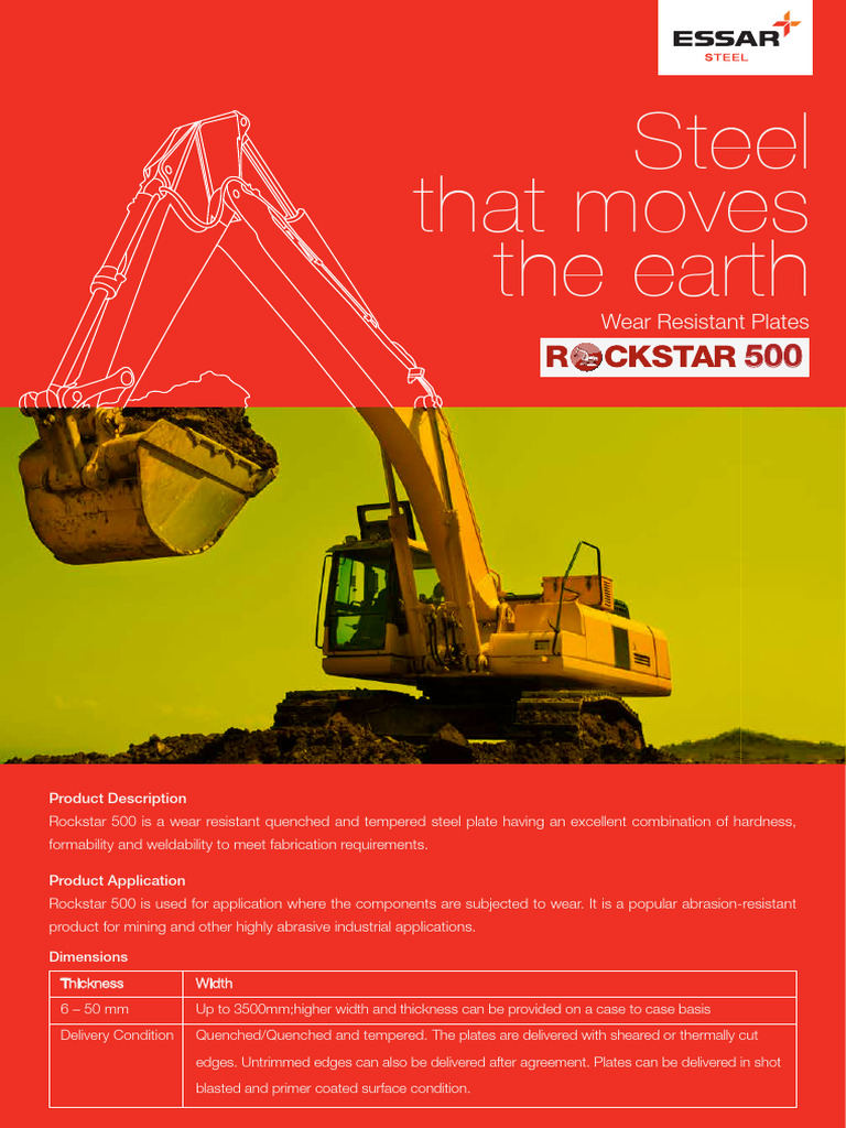 Rockstar 500 Wear Resistant Plates | PDF | Construction | Welding