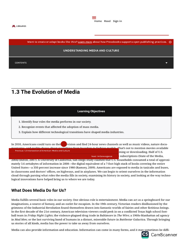 1.3-The-Evolution-of-Media-Understanding-Media-and-Culture | PDF ...