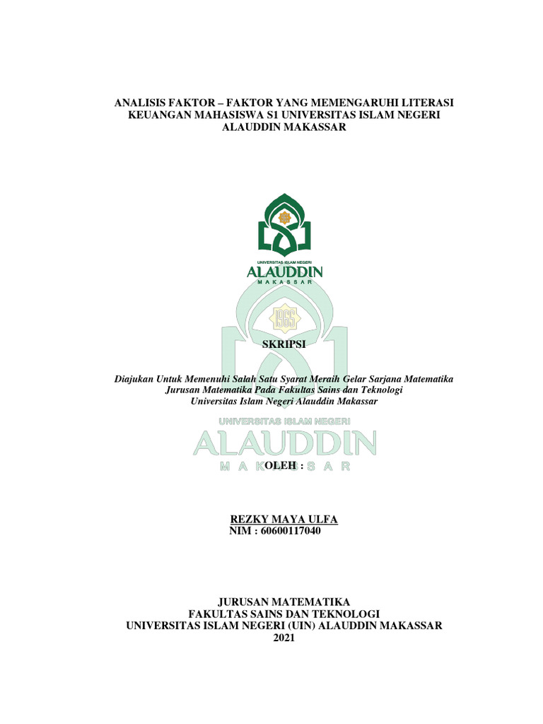 Uinam Rezky Maya Ulfa Skripsi Lengkap | PDF