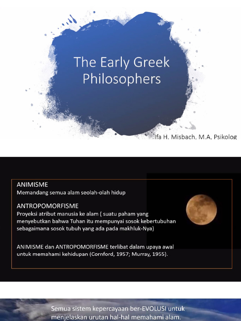The Early Greek Philosophers | PDF