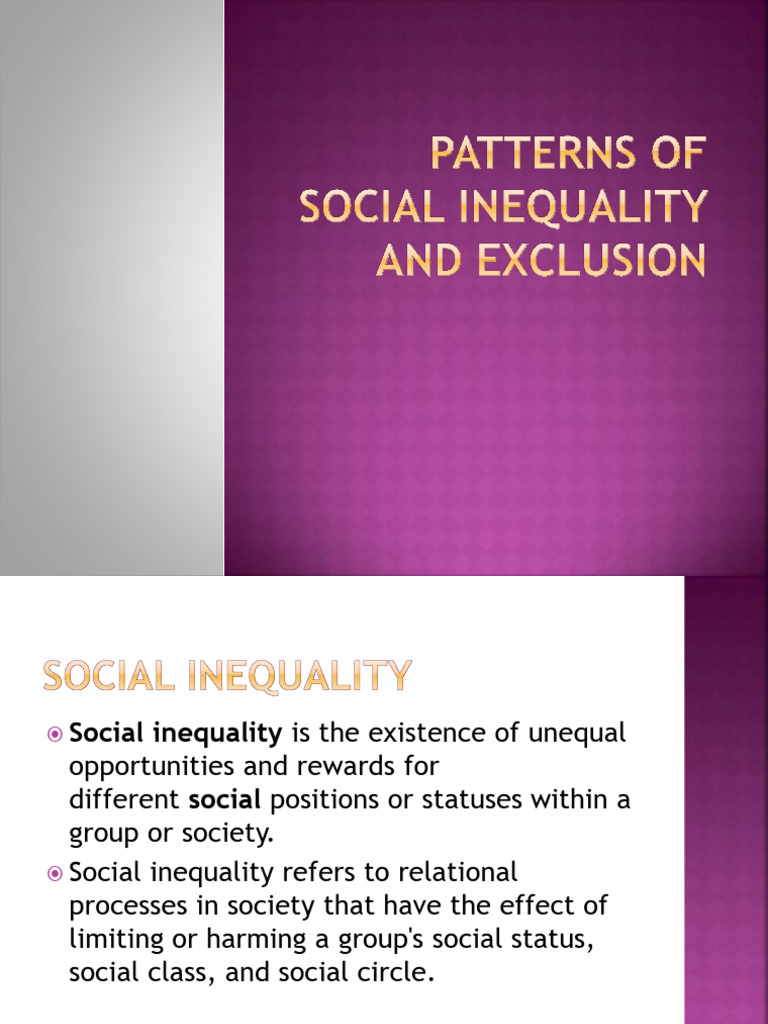 Patterns of Social Inequality and Exclusion | PDF | Dalit | Prejudices