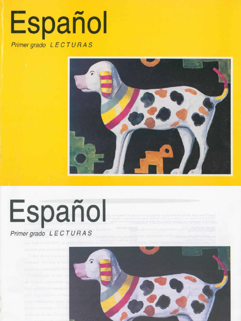 Libro de 1° Español Lecturas Perrito Diarioeducacion | PDF