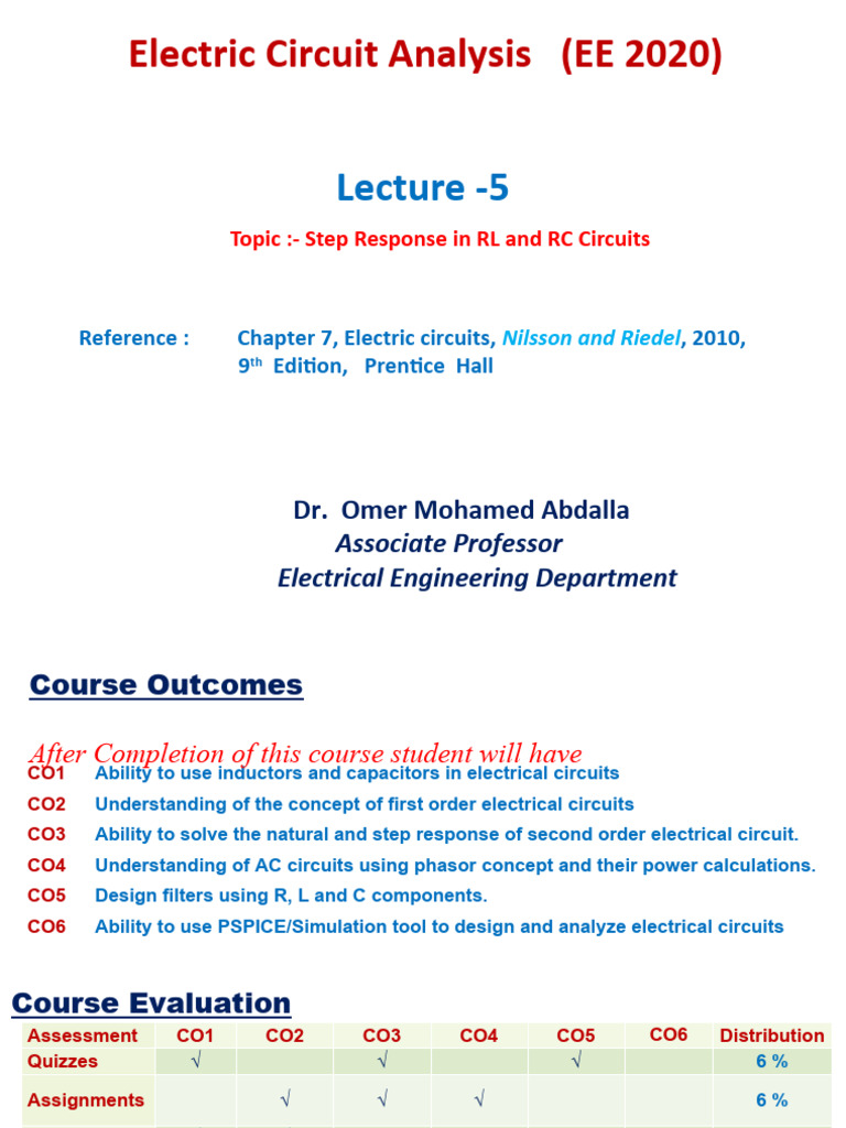RL and RC Circuits Step Response | PDF | Inductance | Electrical Network