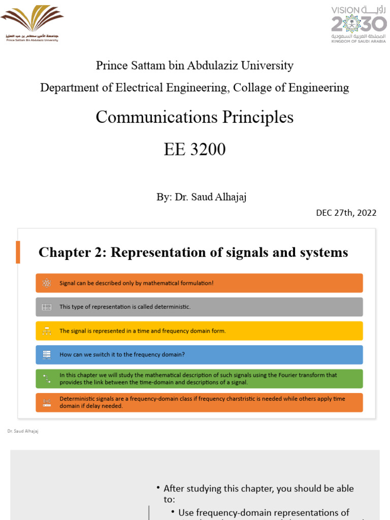 Fourier Transform in Signal Processing | PDF | Discrete Time And ...