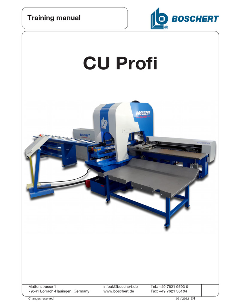Training Manual - CU-Profi - EN | PDF | Grinding (Abrasive Cutting) | Angle