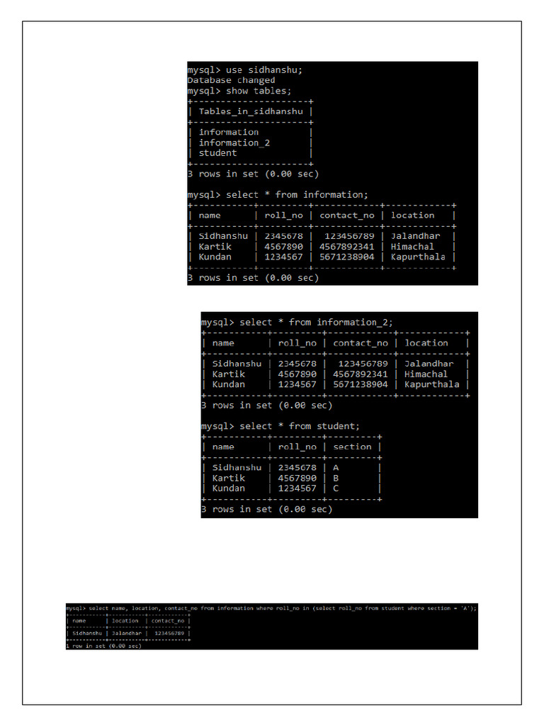 Dbms Practical | PDF Dbms Practical | PDF