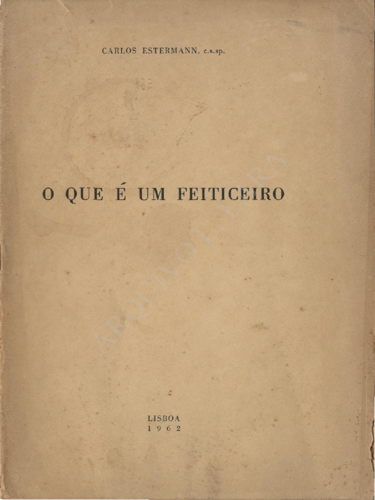 O que é um feiticeiro? | PDF