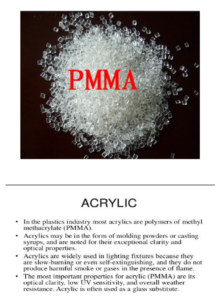 PMA and P - MMA | PDF | Poly(Methyl Methacrylate) | Polymerization