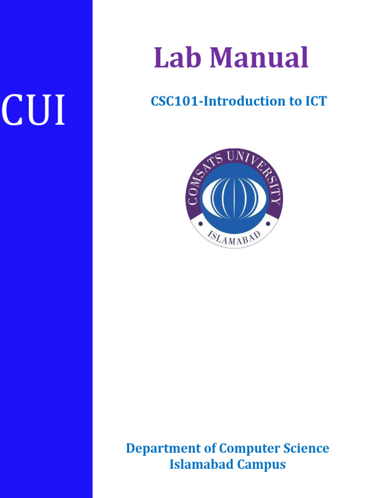 CSC101 - ICT - Lab 2 | PDF