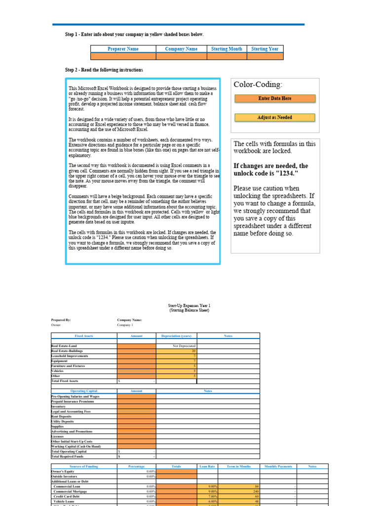 SCORE Financial Projections Template | PDF | Payroll Tax | Employment