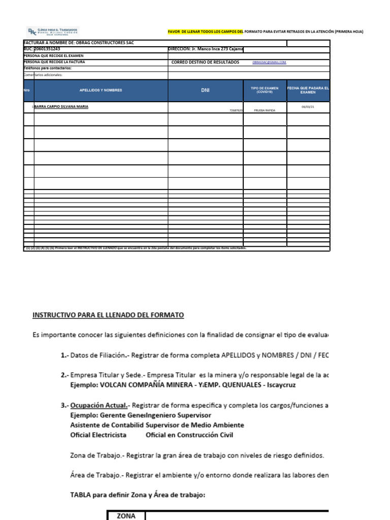 Formato Programacion Covid19 | PDF