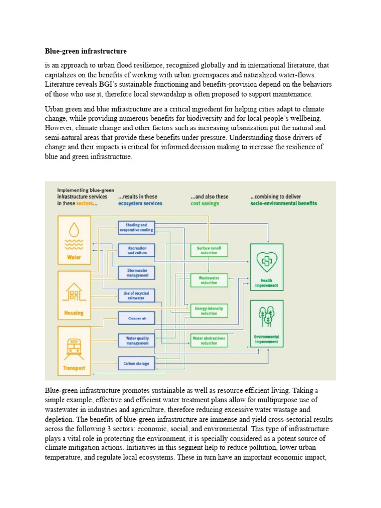 Blue Green Infrastructure | PDF | Green Infrastructure | Infrastructure
