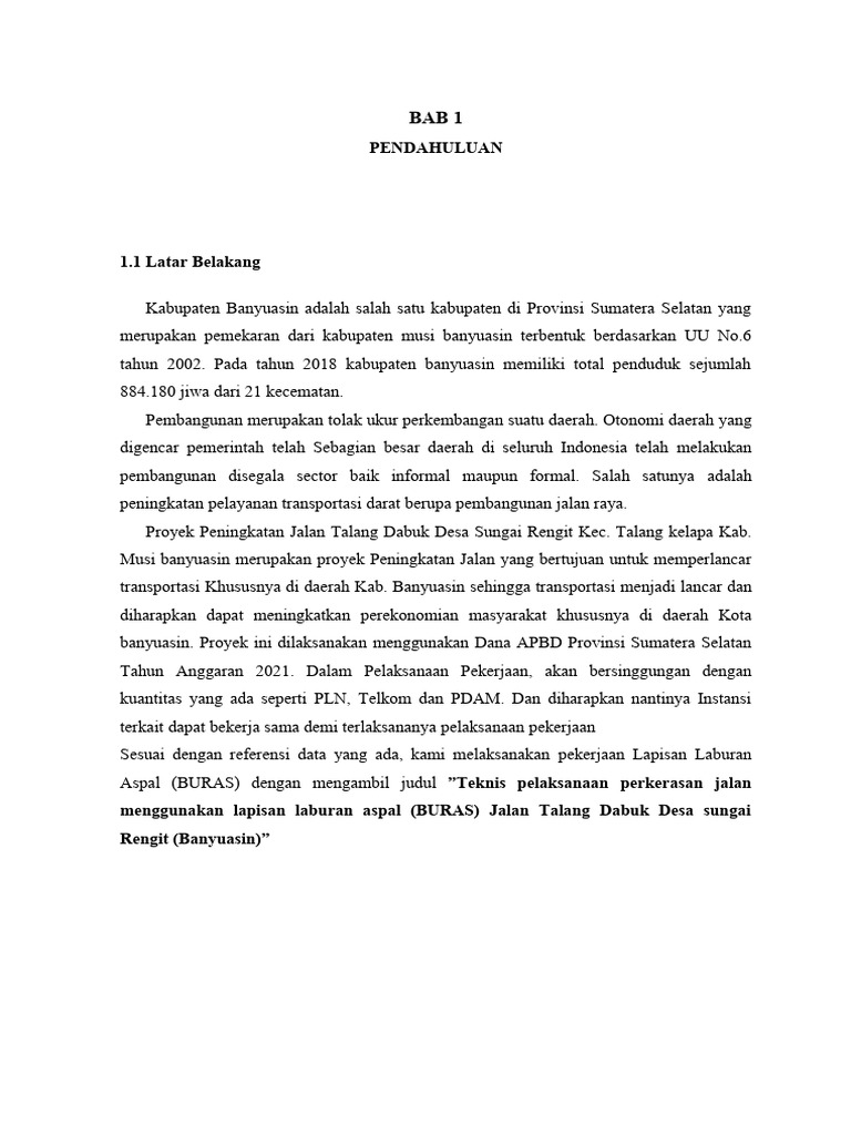 Bab 1 Magang Icha | PDF