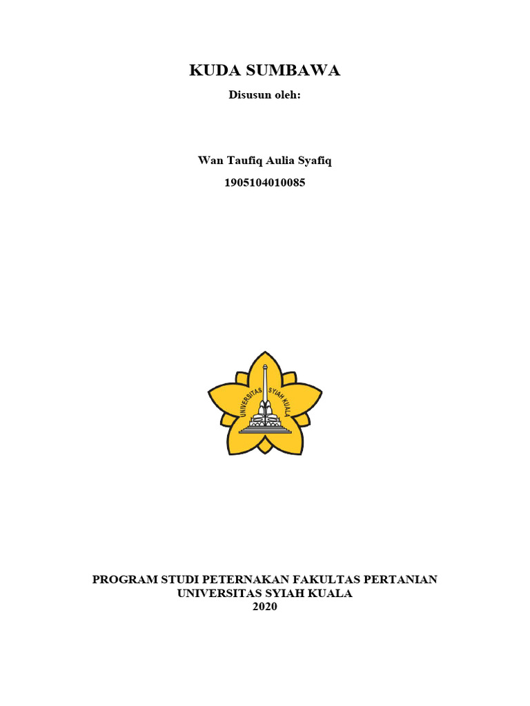 Kuda Sumbawa | PDF | Teknologi & Rekayasa