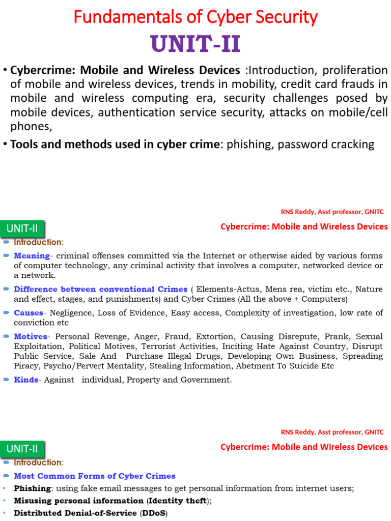 Cyber Security UNIT-2 | PDF | Security | Computer Security
